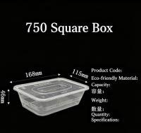 China Custom Size 750ml PP Food Container For Takeaway Meals And Lunch Packaging for sale
