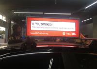 China USA UBER P2.5mm Car Roof Top Digital Advertising Outdoor Rooftop Video Ads For Cars for sale