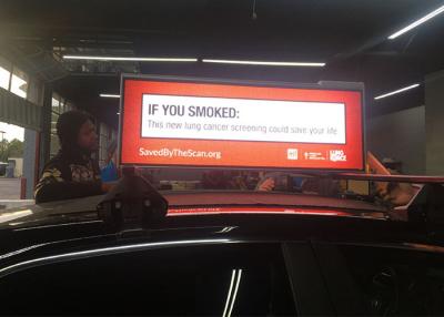 China USA UBER P2.5mm Car Roof Top Digital Advertising Outdoor Rooftop Video Ads For Cars for sale