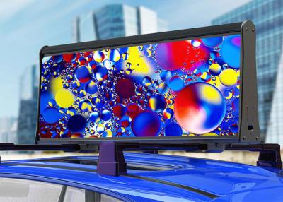 China Waterproof Car Roof Advertising Outdoor Programmable Taxi Roof LED Screen for sale