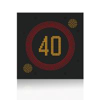 China EN12966 Traffic Speed Sign IP65 Full Color Variable Message Sign for sale