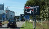 China Customized P10 dynamic traffic signs Smart City Warning LED Display for sale