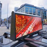 China Pixel RGB Taxi Roof LED Display SMD 990*395*110mm Digital Signage for sale