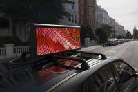 China Outdoor SMD P2 Taxi Roof LED Display IP65 Car Top Advertising Screen for sale