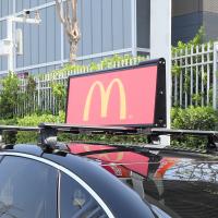 China Full Color 5000nits P2.5 Car Roof LED Signs 3840Hz High Refresh rate for sale