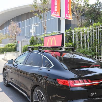 China Outdoor 960x320 3840Hz Taxi Top LED Screen P2.5 Advertising Signs for sale