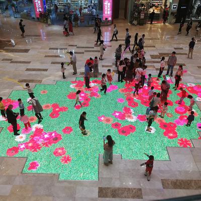 China 1000mm*500mm 3D Interactive LED Dance Floor Digital Cool Effect for sale