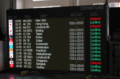 China IP65 LED Airport Flight Information Display Variable Message Sign for sale