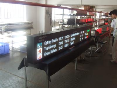 China SMD LED Airport Flight Schedule Screen Route Guidance Terminal for sale