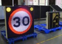 China Electronic Traffic EN12966 Flashing Light Signs Road Safety Warning for sale