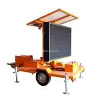 China Trailer Mounted Portable VMS Signs LED Changeable Message Signs for sale