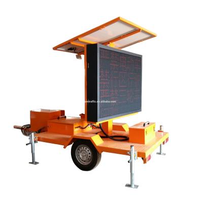 China Trailer Mounted Portable VMS Signs LED Changeable Message Signs for sale
