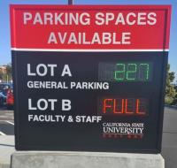 China High Brightness EN12966 P12 Full Color LED Display For Parking Lot for sale