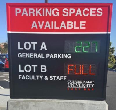 China High Brightness EN12966 P12 Full Color LED Display For Parking Lot for sale