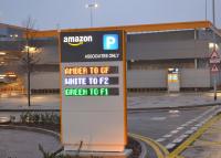China High Brightness EN12966 P12 Full Color LED Display For Parking Lot for sale