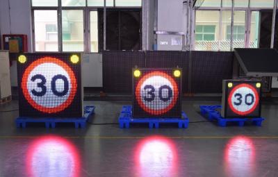 China Full Color EN12966 Digital Speed Limit Signs Aluminum Alloy Cabinet for sale