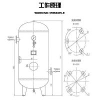 China PED Standard Gas Storage Tank Steel Lined Plastic Compressed Air Vacuum GB150 for sale