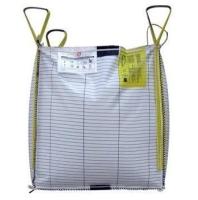 China 1 Cubic Meter Baffle Bag FIBC 1 Ton Top Cross 3000kg Type B Bulk Bags for sale