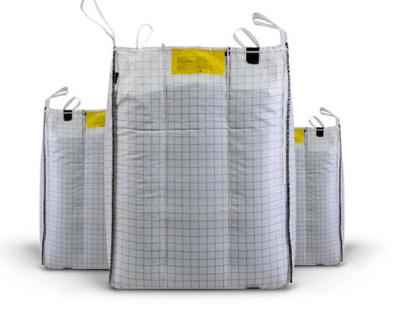 China 3000kg Type D Bulk Bags 100mm 700D FIBC Baffle Bag for sale