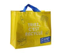 China 120gsm BOPP Laminated PP Woven Bags 650d 300mm Polypropylene Eco Bag for sale