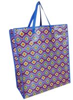 China Laminated PP Woven Packaging Bags Carrier CMYK Glossy Matte Finish for sale