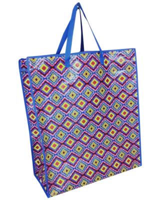 China Laminated PP Woven Packaging Bags Carrier CMYK Glossy Matte Finish for sale