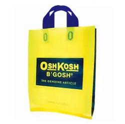 China Poly Loop Handle Plastic Bags Heat Seal , PVC Transparent Plastic Bag With Handle for sale