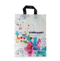 China MDPE Loop Handle Carrier Bags 300mm 70cm Clear Shopping Bag for sale