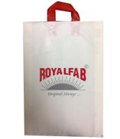 China Opaque Soft Loop Plastic Handle Bags PE , Translucent Flexi Loop Bag for sale
