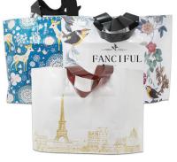 China Flexi Loop Handle Plastic Bags 300-700mm Tote Reusable Folding for sale