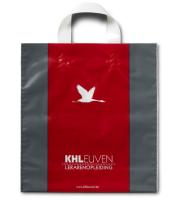 China PVC Soft Loop Handle Plastic Bags LDPE , HDPE Plastic Shopping Bag for sale
