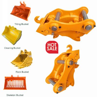 China Steel Q345B Material Excavator Quick Coupler Manual With Pin for sale