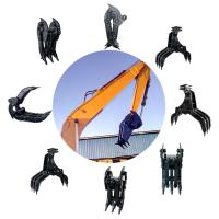 China Customized Mechanical Excavator Grab , Excavator Log Grapple Q355B Material for sale