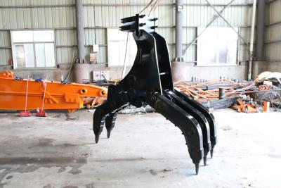 China Antiwear Mechanical Hydraulic Log Grapple For PC Jcb Excavator for sale