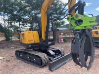China Q355B Q690D Mini Excavator Hydraulic Grapple For Stone Timber Waste for sale
