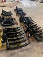China Heavy Duty Excavator Grapple Rake , Root Bucket For Excavator PC320 for sale