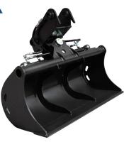 China 0.6cbm 1cbm Excavator Tilt Bucket Hydraylic For Liugong920 SY200 PC200 for sale