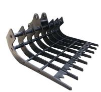 China Tilting Dozer Root Rake Attachment For Clearing Debris Rocks for sale