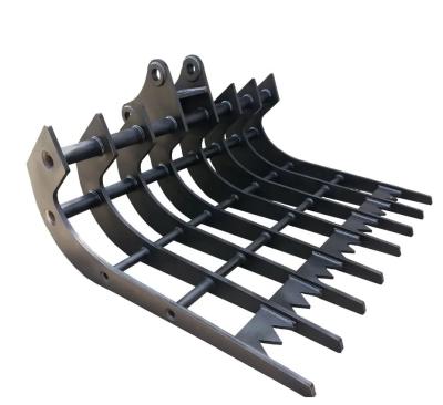 China Tilting Dozer Root Rake Attachment For Clearing Debris Rocks for sale