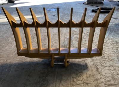 China Steel Casting Excavator Rake Bucket For Mini Excavator PC320 PC200 for sale
