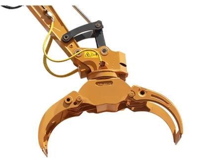 China Rotating Wood Hydraulic Log Grapple , Excavator Timber Grab For PC306 Sh60 for sale