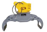 China Forestry Rotating Hydraulic Log Grapple For Excavator ZX60 PC40 PC306 for sale