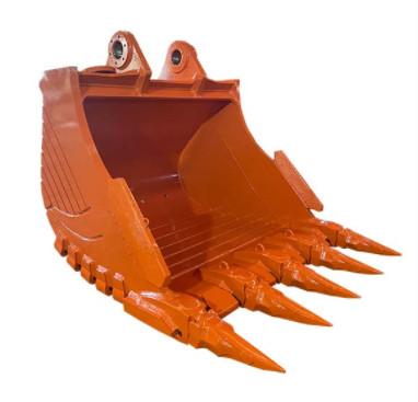 China 25T Heavy Duty Rock Bucket , Mining Excavator Bucket For Digging Rock Stone for sale