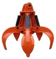 China CE Approval Mechanical Orange Peel Grab , Excavator Hydraulic Grapple For PC320 for sale