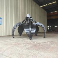 China Rotating Mechanical Orange Peel Grab , Hydraulic Scrap Grab For PC320 Excavator for sale