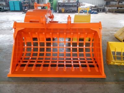 China Rock Sand Screening Excavator Sieve Bucket 20 Ton For PC Komatsu Kato for sale