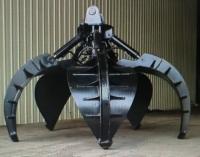 China Q355B Scrap Grab Bucket Orange Peel Grapple For Hydraulic Excavator Waste Handling for sale