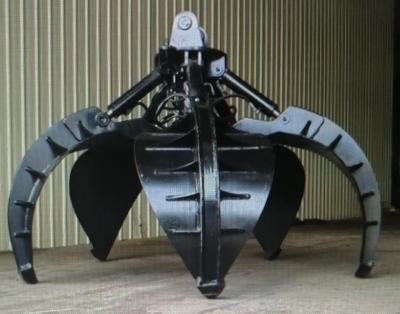 China Q355B Scrap Grab Bucket Orange Peel Grapple For Hydraulic Excavator Waste Handling for sale