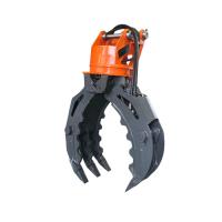 China Manufacturer High Efficiency Excavator Hydraulic Steel Roc / Log Grab Hydraulic Grab For Komatsu Kobelco PC Hitachi Etc for sale