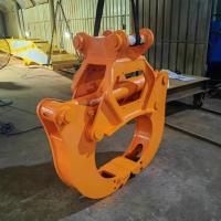 China Excavator Hydraulic Log Grapple Wood Grab 4-30 Ton For Doosan 150 for sale